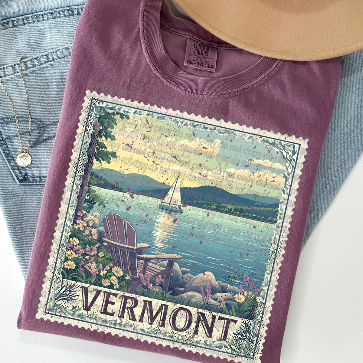 Vintage Stamp States- Vermont – Shawberry Boutique