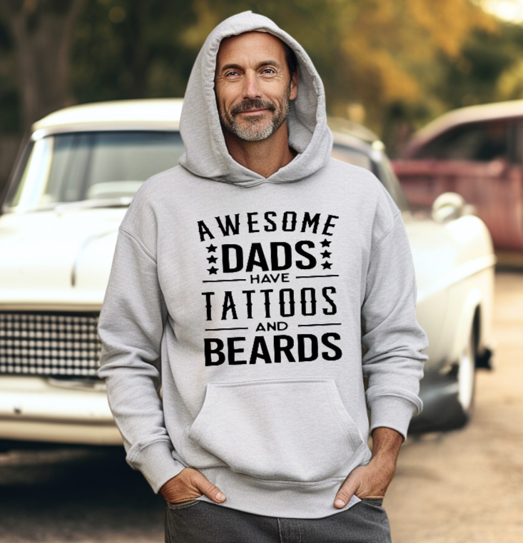 Awesome dad's have tattoos and beards – Shawberry Boutique
