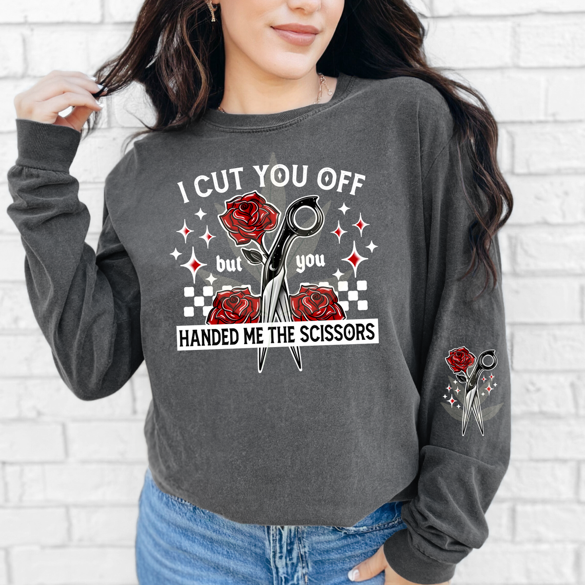 Cut you off - white ink – Shawberry Boutique